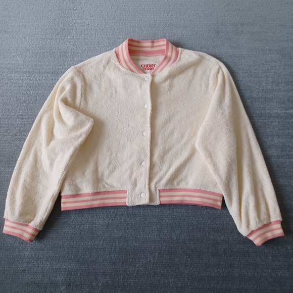 Cherry Terry | Jackets & Coats | Cherry Terry Jacket Womens 2 Cream ...